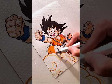 Kid Goku - DragonBall #goku #dragonball #dragonballz #dragonballsuper #dbz #shorts #drawing #anime