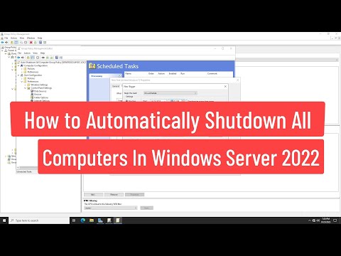 How To Automatically Shutdown All Computer After Working Hours In Windows Server 2022