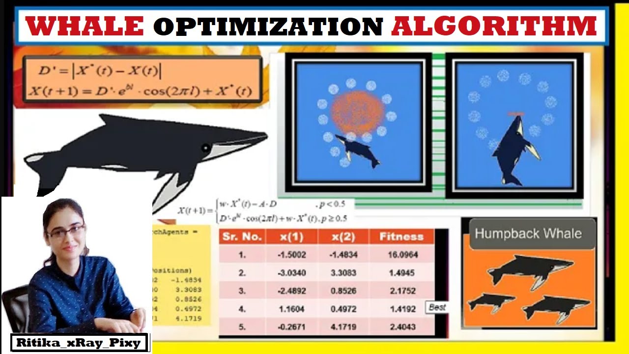 Whale Optimization Algorithm | Mathematical Model | Fitness Value 🐟🌿 ~xRay Pixy