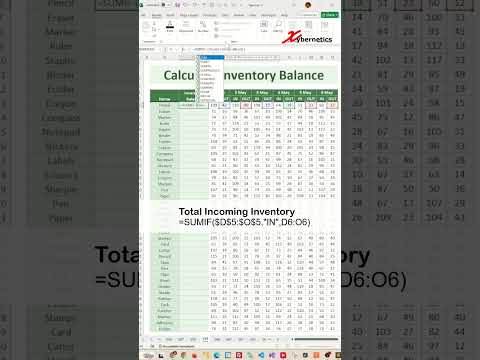 Calculate Inventory Balance in Excel - Excel Tips and Tricks
