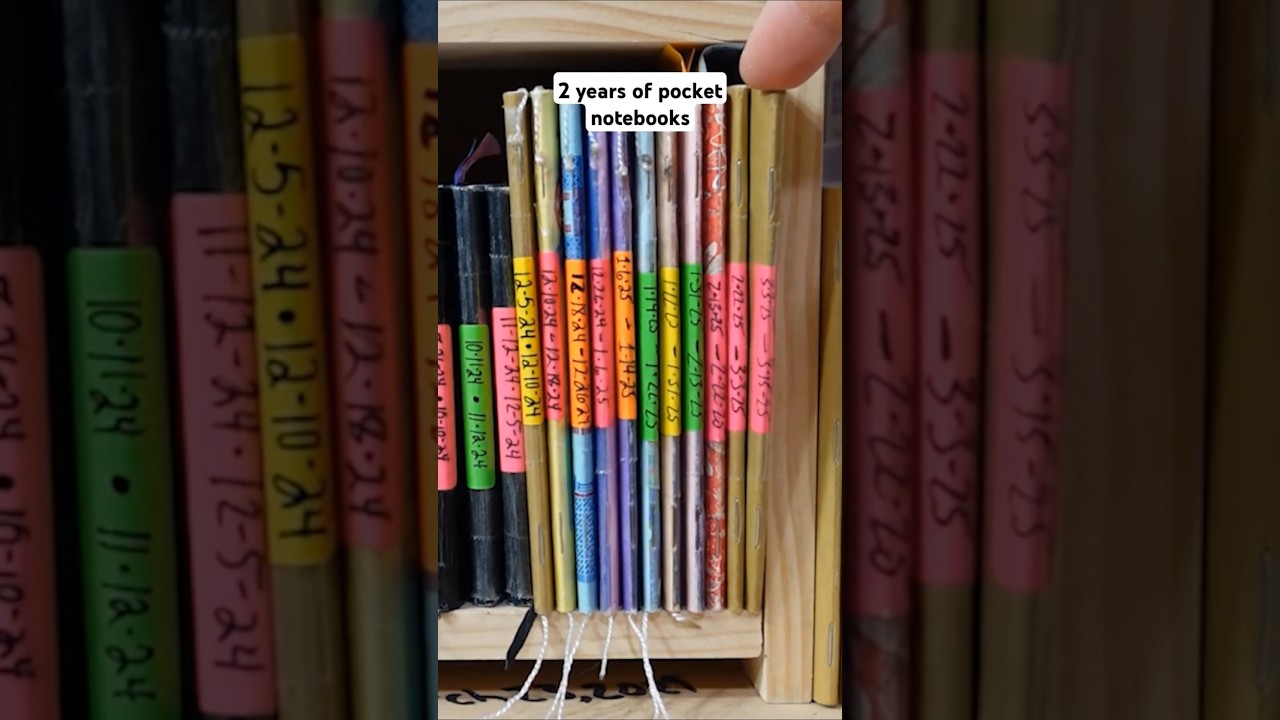 2 Years of Pocket Notebooks...📓 #pocketnotebook