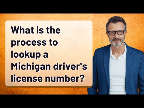 What is the process to lookup a Michigan driver's license number?