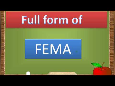 Full form of FEMA