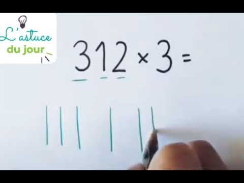 astuce de calcul rapide avec la méthode de multiplication japonaise