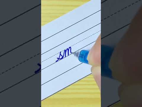 smile - How to write English cursive writing daily usable words | cursive handwriting practice