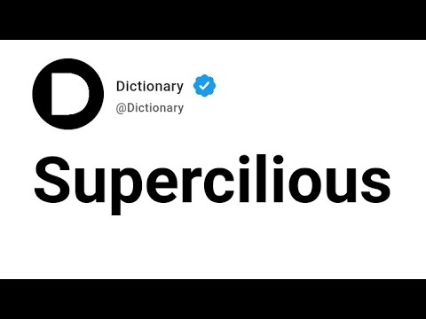 Supercilious Meaning In English