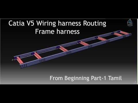 Catia V5 Wiring harness Routing part 1 tamil