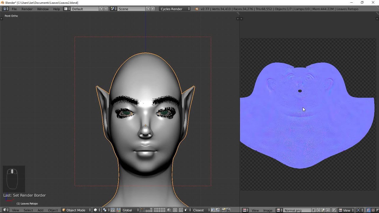 Fixing Normal Map errors when packing images in blender