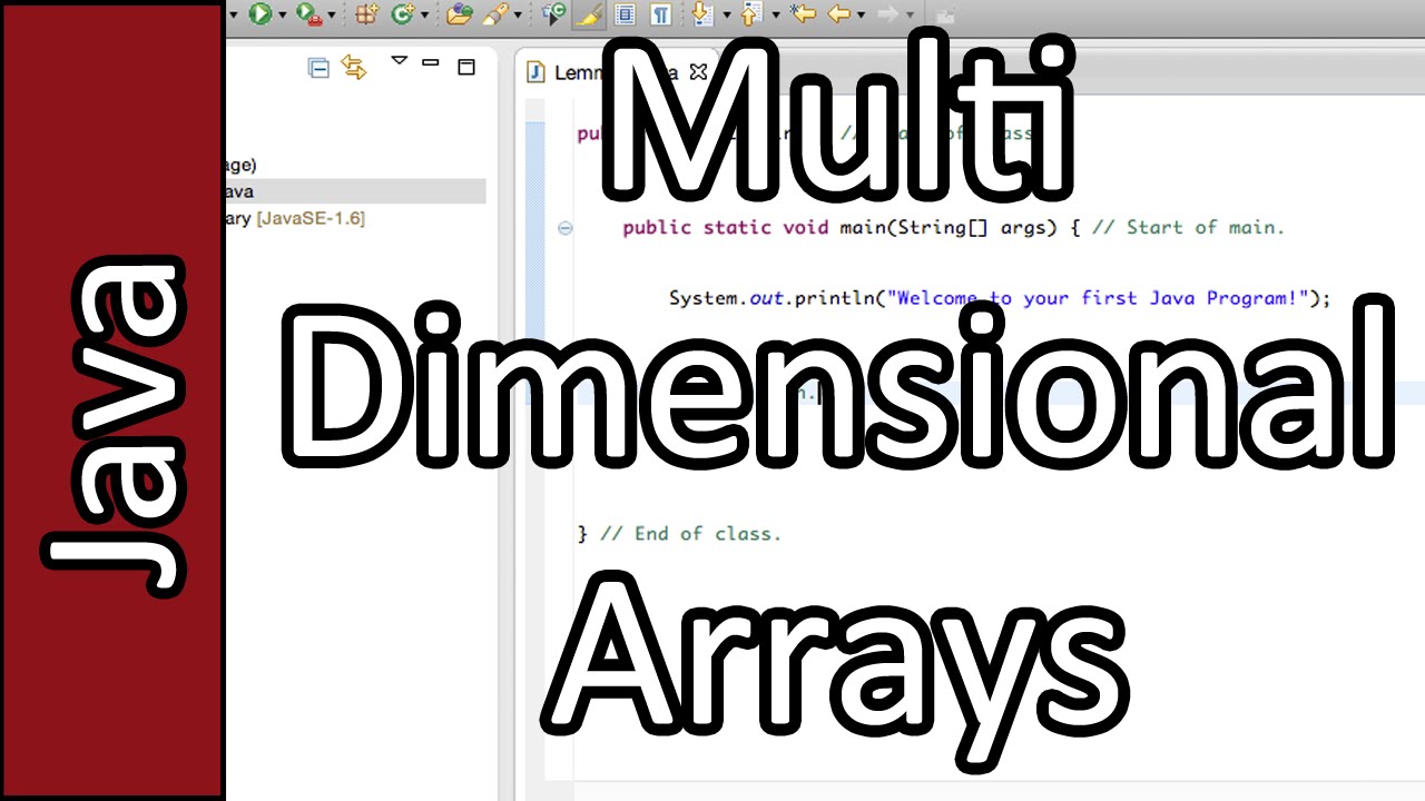 Multi Dimensional Arrays - Java Programming Tutorial #29 (PC / Mac 2015)