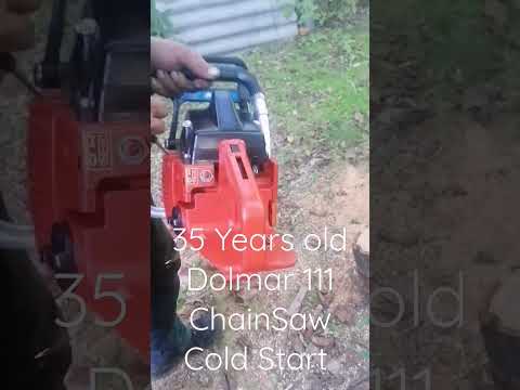 Vintage Dolmar 111 35 years old ChainSaw Cold Start #chainsaw #timber #wood #dolmar #bobthetoolman