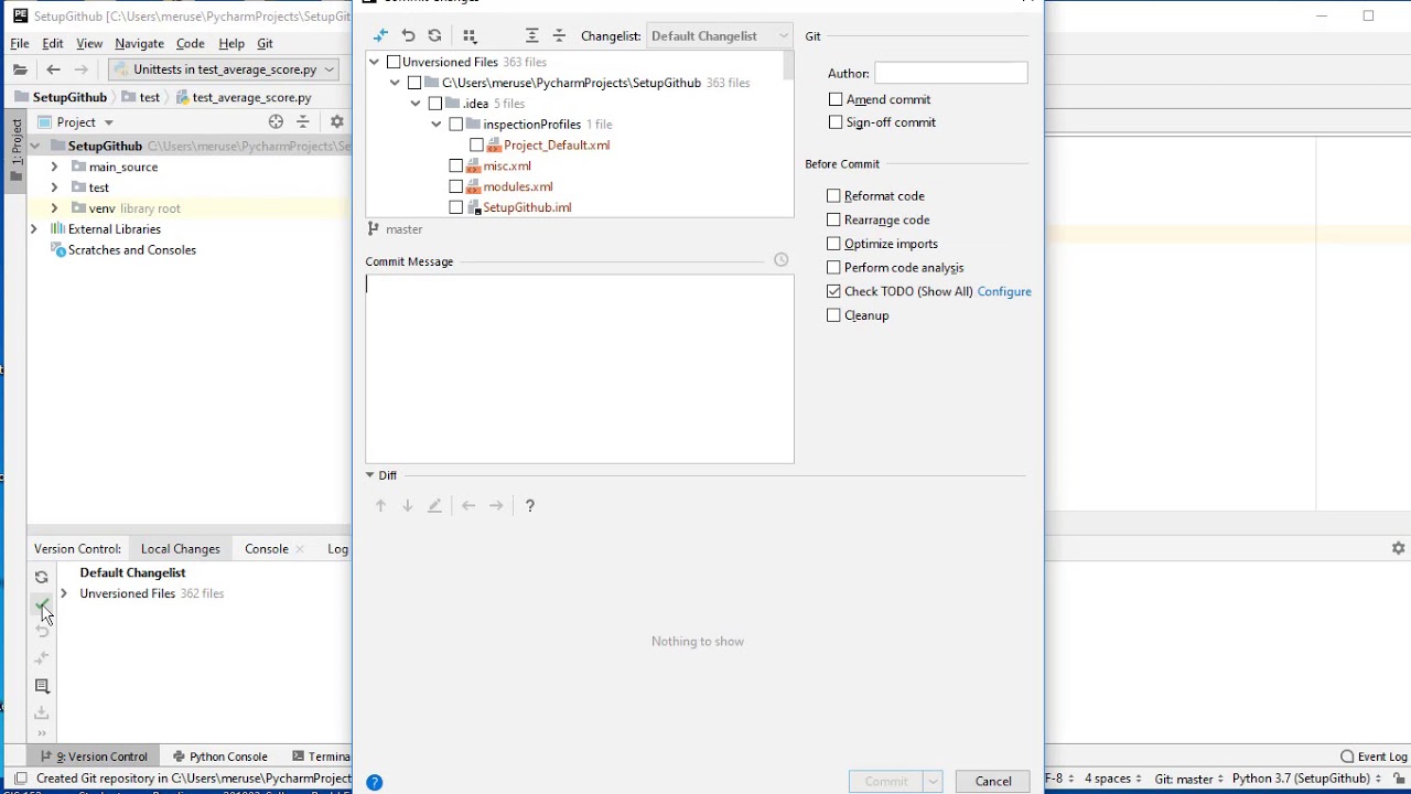 Python TDD Initial Commit