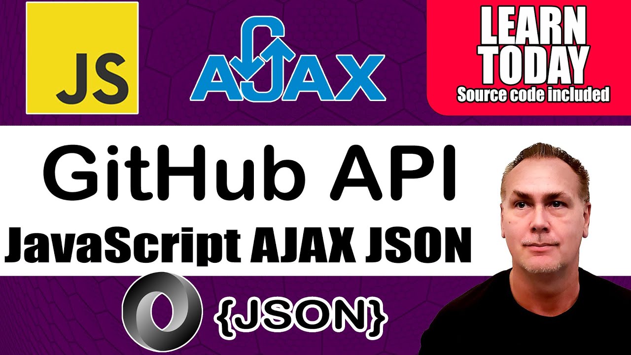 AJAX endpoint connection for practice exploring the GitHub open API and get JSON data.