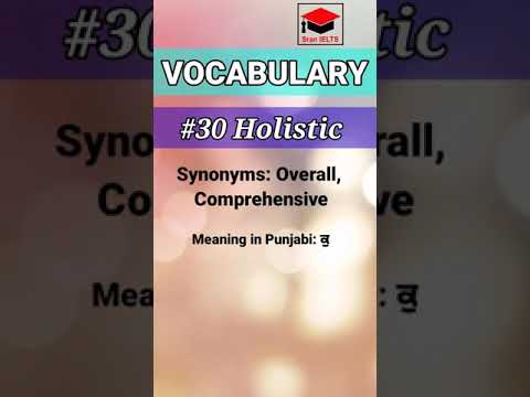 IELTS vocabulary band 9 word | Holistic | ielts speaking | ielts writing #GK #shorts