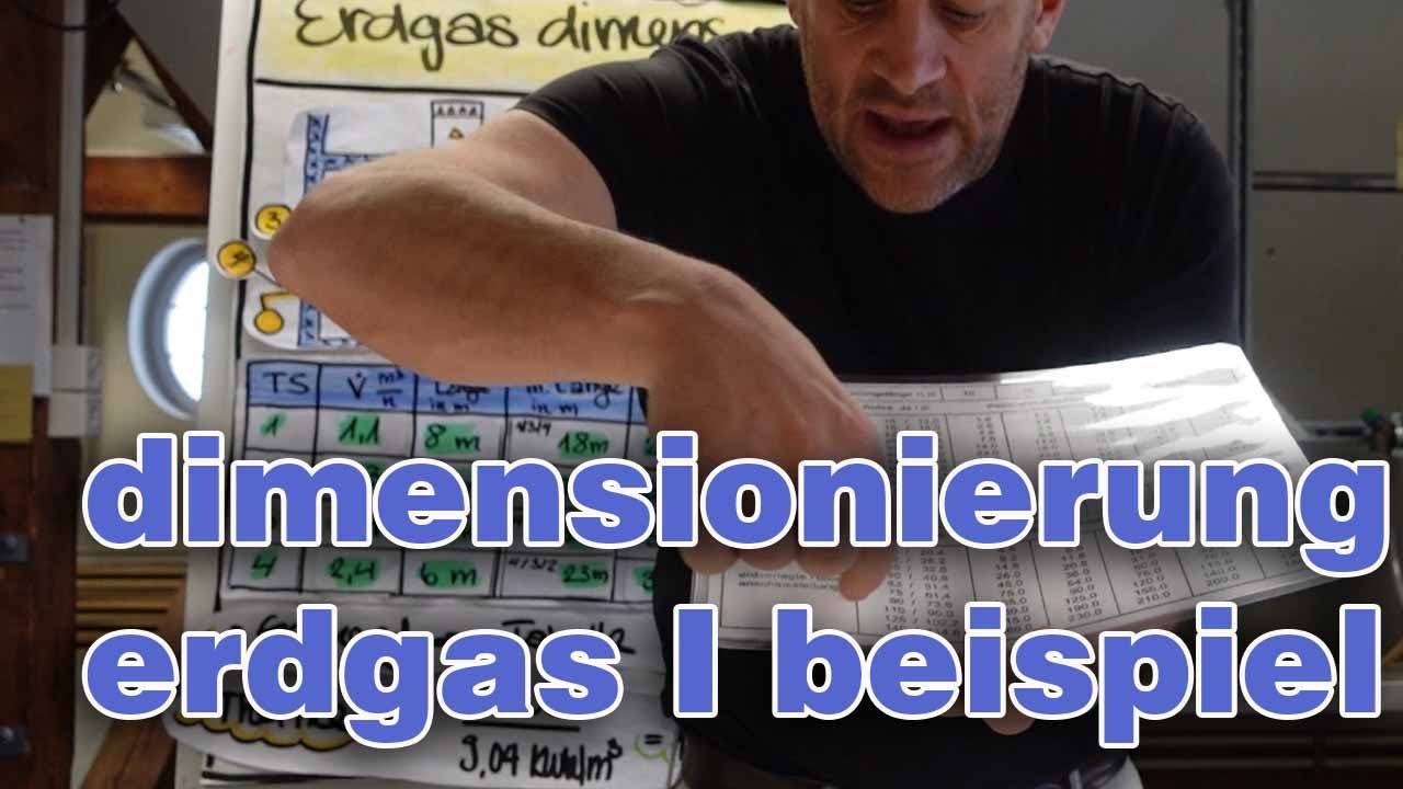 Dimensionierung Erdgas 2 I Beispiel