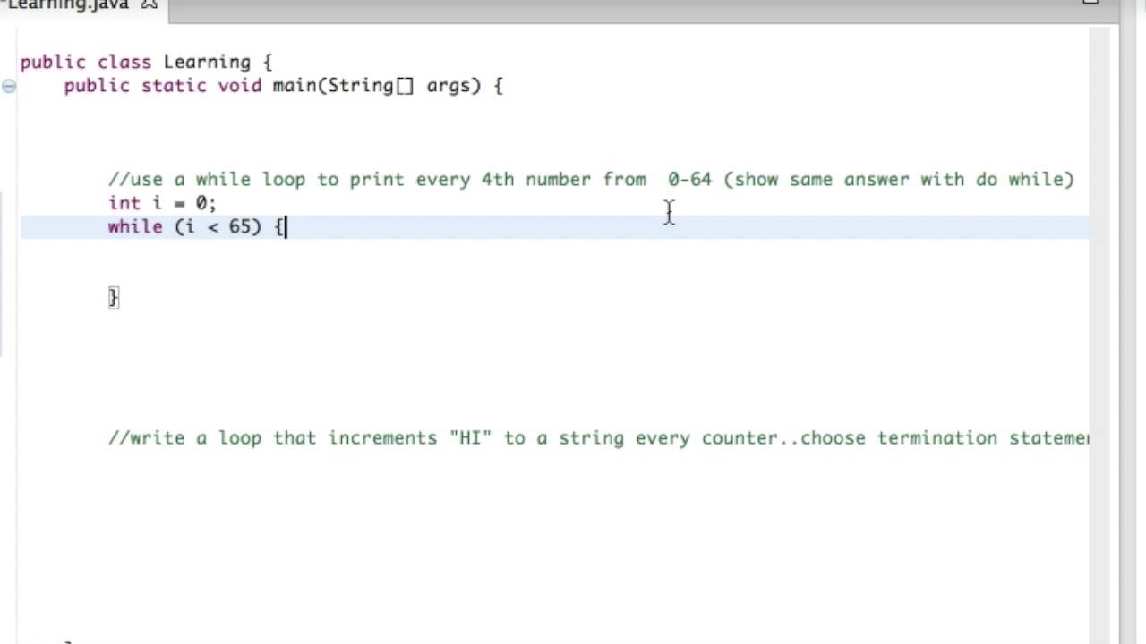 Iteration Control Structures: While Loop