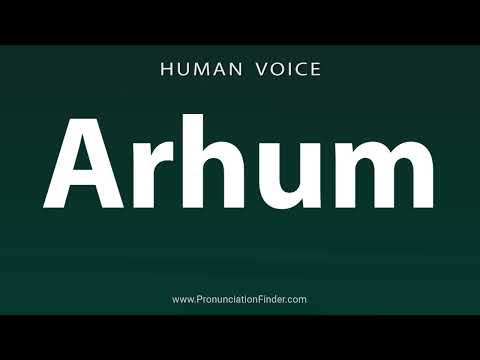 How To Pronounce Arhum