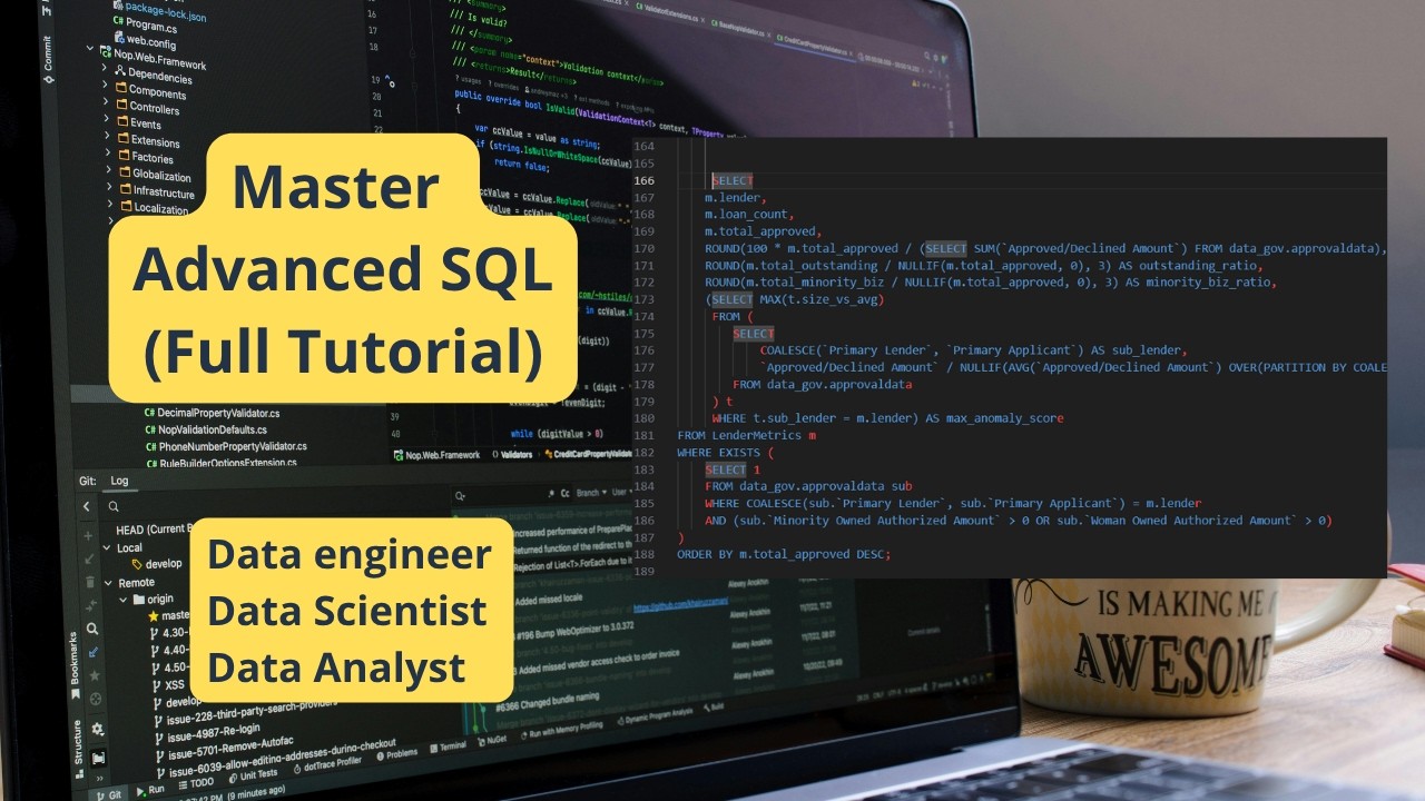 Advanced SQL Tutorial for Data Analysts & Data Engineers | CTEs, Window Functions & Subqueries