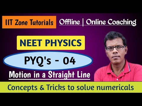 #L-4 | Physics pyq for NEET | Motion in a straight line questions.
