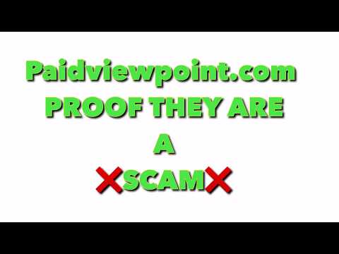 Paidviewpoint.com - Proof They Are A Scam