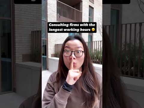 You Won't Believe The Working Hours Of These Consulting Firms