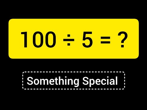 100 Divided by 5 ||100 ÷ 5 ||Long Division with One digit Divisor ||Quotient, Remainder ,Dividend