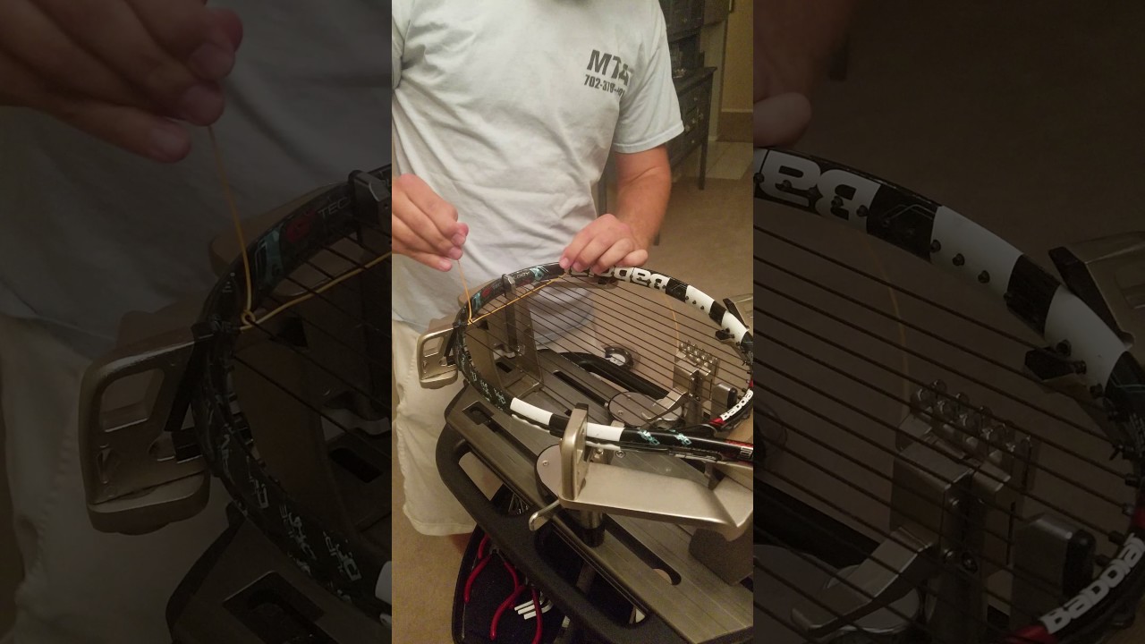 How to string a Tennis racket quicker tips