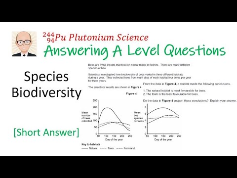 How to Answer A-Level Biology Exam Questions - Species Biodiversity (Short Answer)
