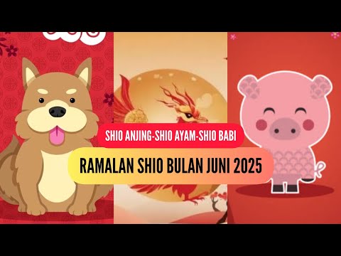 RAMALAN SHIO ANJING SHIO AYAM DAN SHIO BABI BULAN JUNI 2025 | Ramalan shio Juni 2025