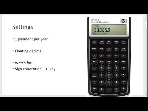 Time value of money using a financial calculator