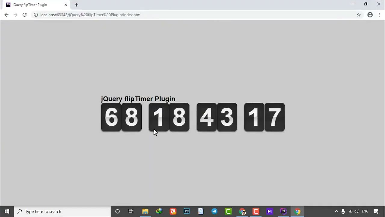 Flip Clock jQuery Plugin Tutorial | Countdown & Count Up Timer with FlipTimer