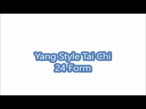 Yang Style Simplified 24 Form with English instructions