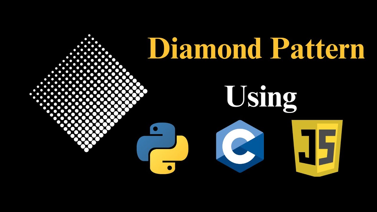 Creating a Diamond Pattern in Python, C, and JavaScript | Step-by-Step Tutorial