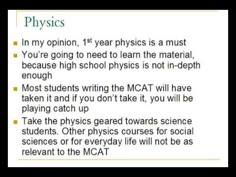 MCAT Strategy - Course Selection for MCAT Success Ep1