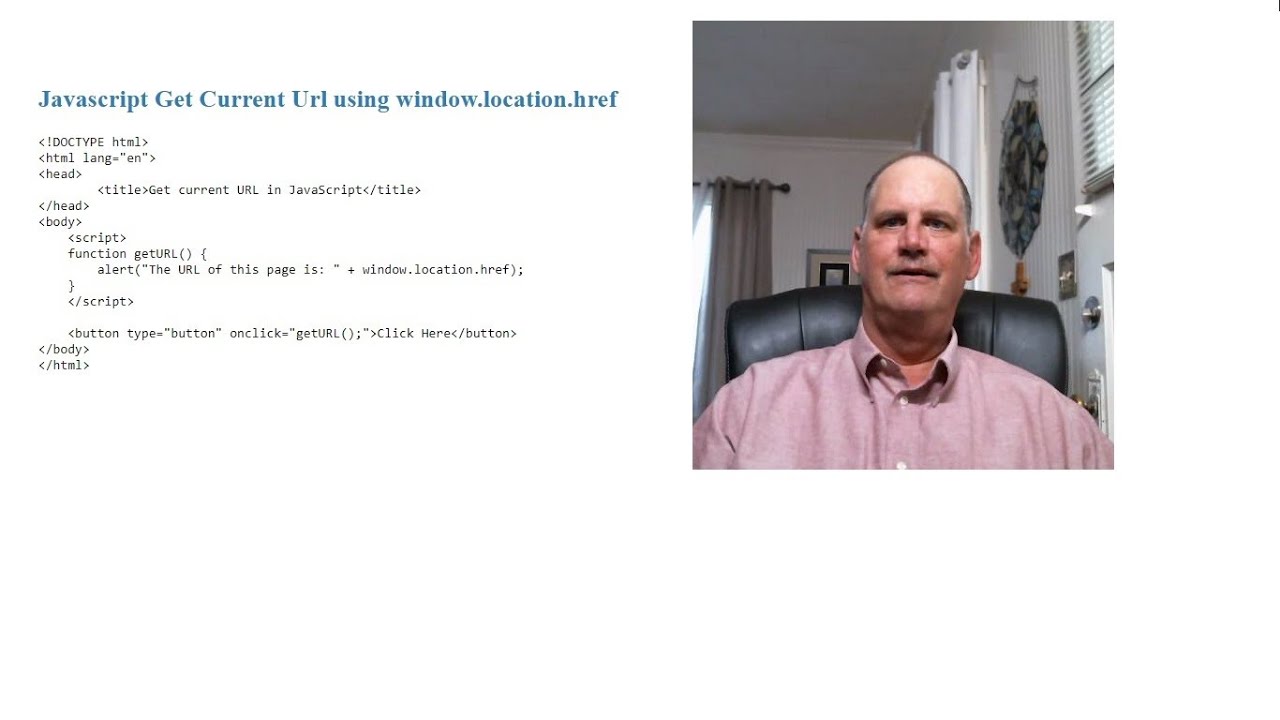 Javascript Get Current URL Using window.location.href
