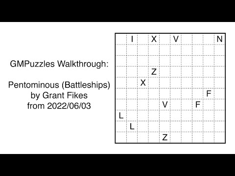 GMPuzzles - 2022/06/03 - Pentominous (Battleships) by Grant Fikes