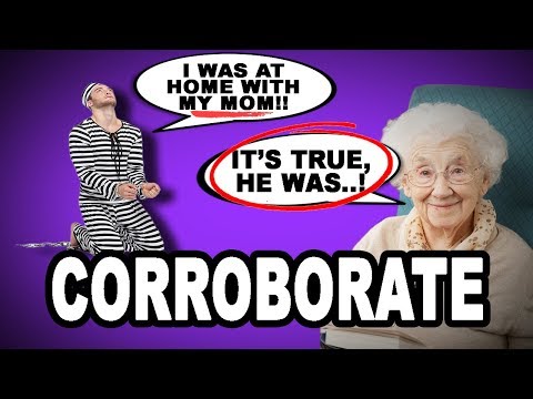 Learn English Words: CORROBORATE - Meaning, Vocabulary with Pictures and Examples