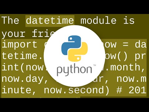 How to get current time in python and break up into year, month, day, hour, minute?
