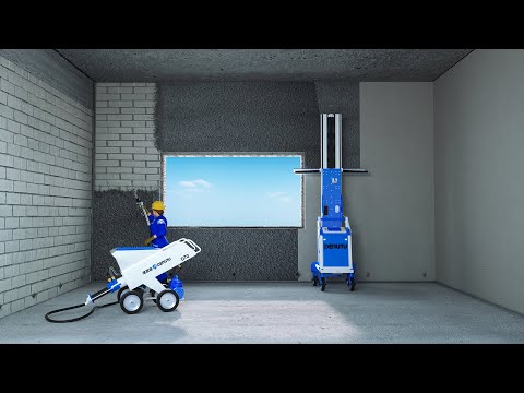 Deruitu Intelligent Wall Plastering Robot