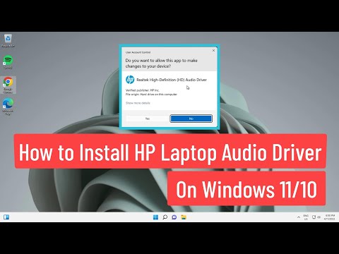 How to Install HP Laptop Audio/Sound Driver On Windows 11/10