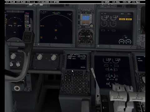 Zibo Boeing 737-800 KLAN to KJAX on VATSIM (unicom) X-plane 11
