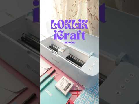 I have a new cutting machine! 💙✨️ #loklik #icraft #stickermaking