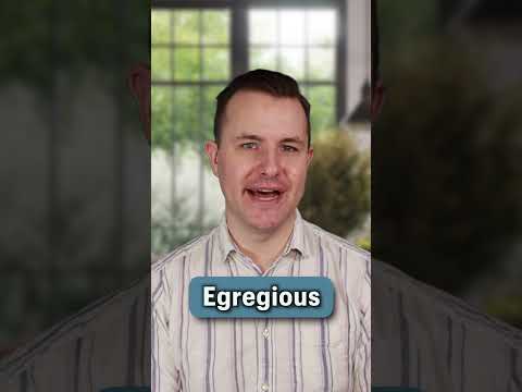 Egregious - Meaning and Pronunciation #englishspeaking #englishspeakingpractice #learnenglish