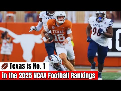 Texas Ranked No. 1! NCAA College Football Re-Rank 2025 Shocks Fans