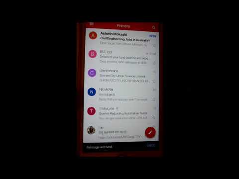 How to archive emails in Gmail iOS or iPhone app