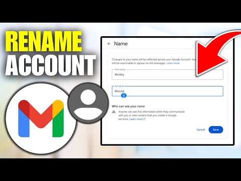 How To Rename Gmail Account in Laptop & PC