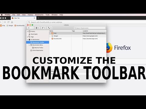 How To Customize The Bookmark Toolbar ( Firefox & Chrome)