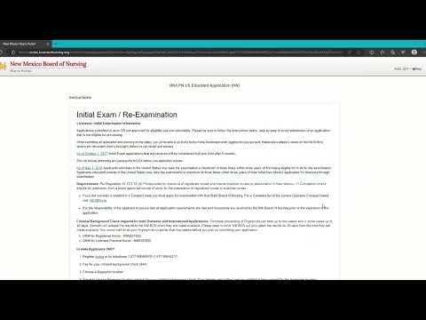 NMBON Nclex Application Tutorial
