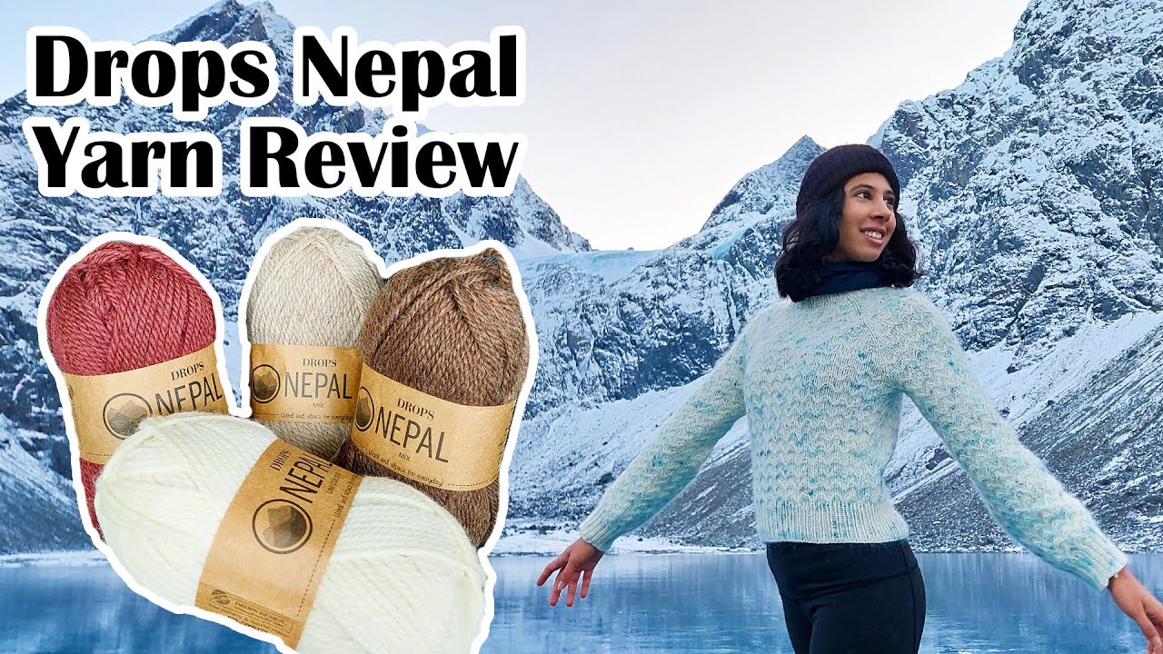 This affordable aran-weight yarn comes in so many colors | Drops Nepal Yarn Review