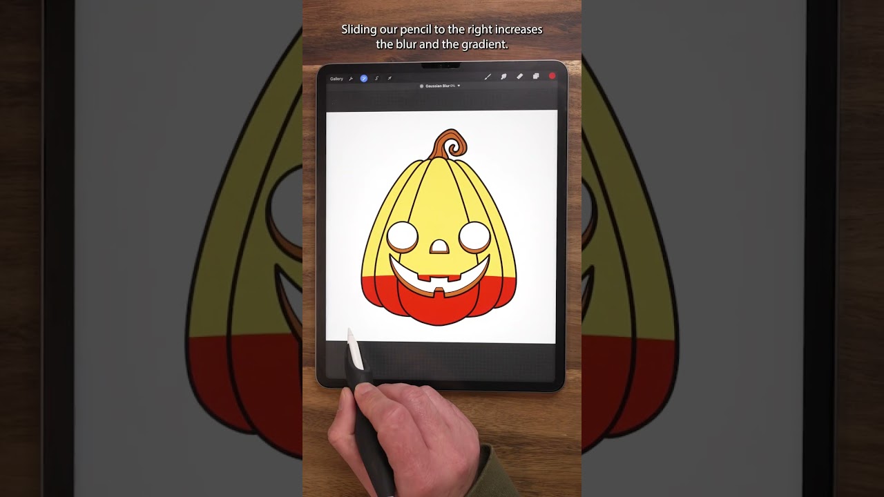 Procreate Tips #22: How To Create a Gradient! #shorts