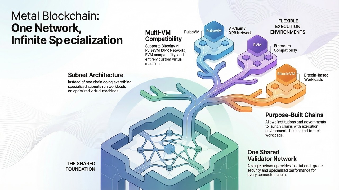 Metal Blockchain Explained: One Validator Network, Many Specialized Chains | Metallicus | Webauth